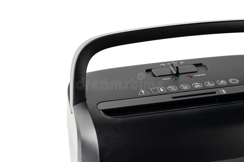 Office Paper Shredding Machine Device Close Up Photo Stock Photo ...
