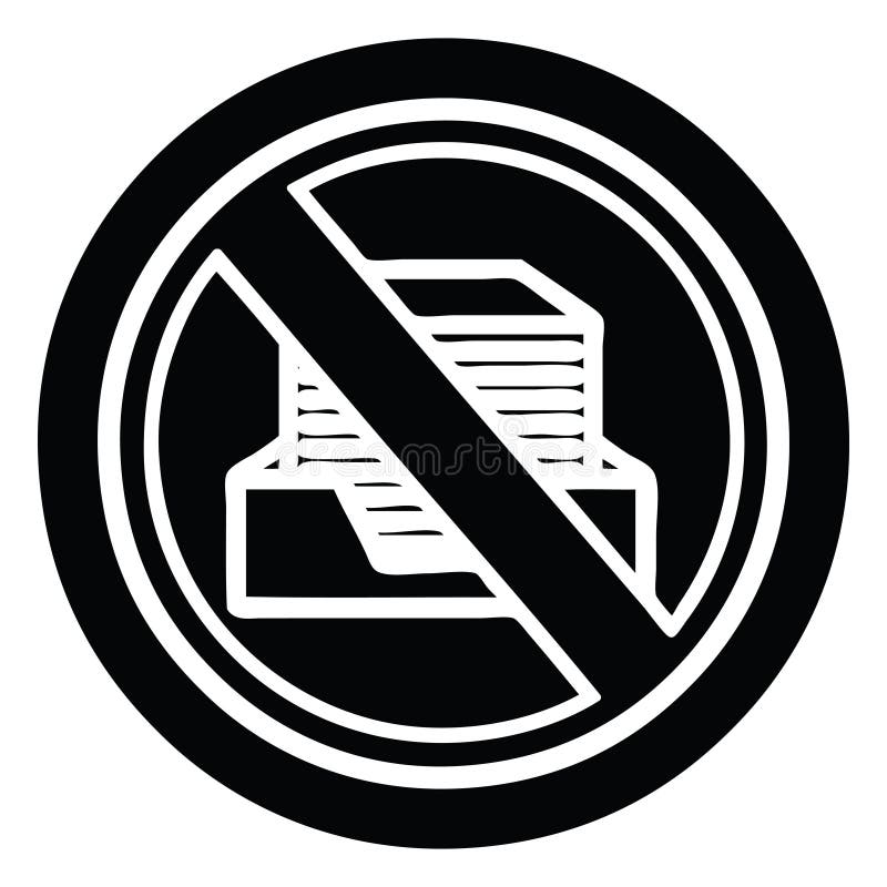 Office Paperless Icon Symbol Stock Vector - Illustration of element ...