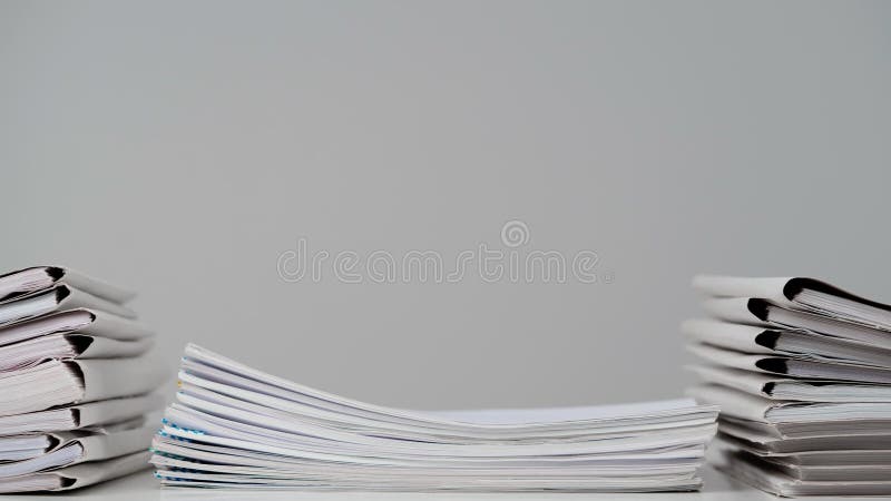 Time Lapse Studio Shot of Paper Sheets. Stop Motion Animation Business ...