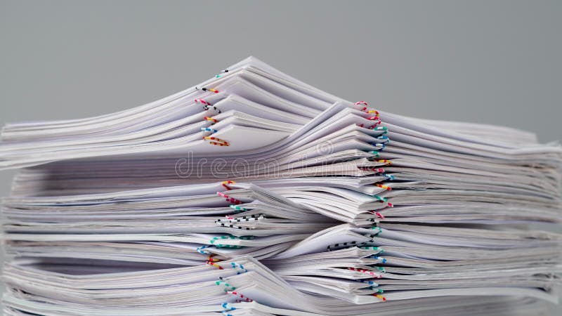 Time Lapse Studio Shot of Paper Sheets. Stop Motion Animation of ...