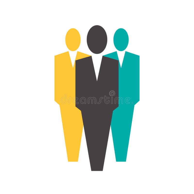 Office People Icon,three Men Wearing a Suits. Stock Vector ...