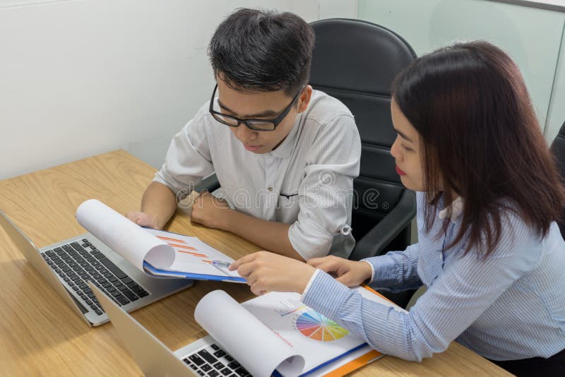 Office People Reading Financial Documents in the Office Stock Image ...