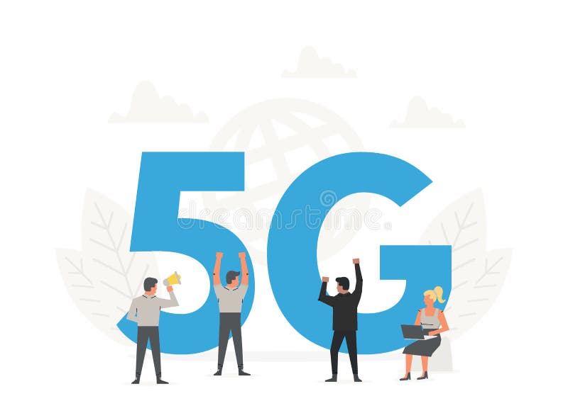 5G Network Technology Icon. Fifth Generation Wireless Internet Symbol ...