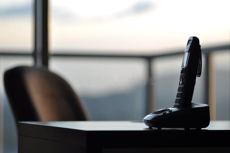 Office phone stock image. Image of black, electronic - 23019259
