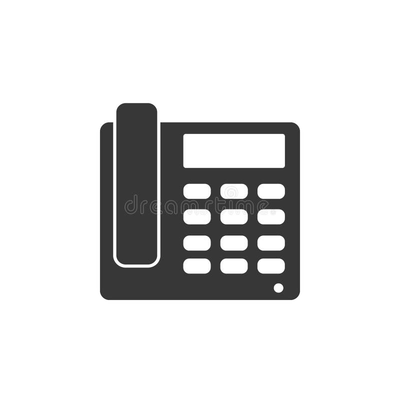 Office Phone Icon, Flat Design Best Vector Stock Vector - Illustration ...