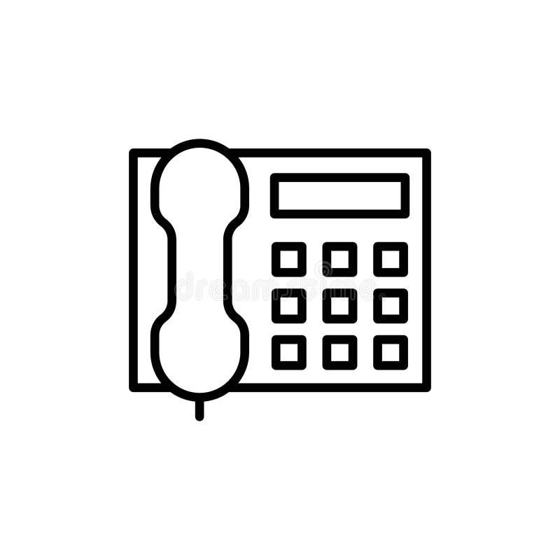 Office Phone Icon Ideal for Business Communication Stock Vector ...