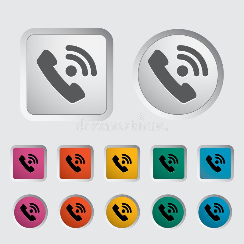 Office phone icon. stock vector. Illustration of device - 89759286