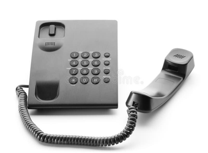 Office phone isolated stock photo. Image of communication - 19558614