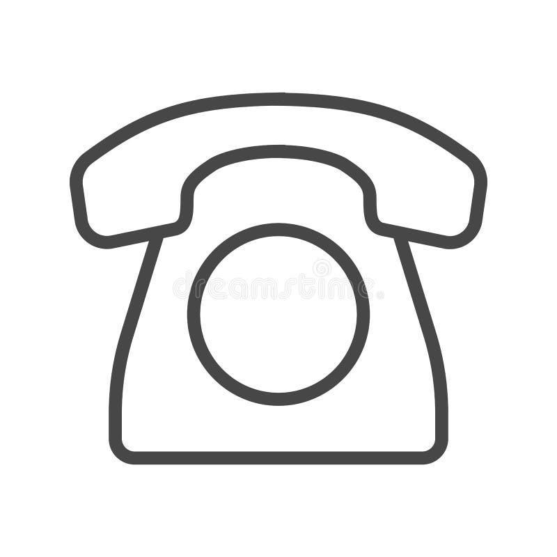 Office Phone Line Icon stock vector. Illustration of flat - 89759308