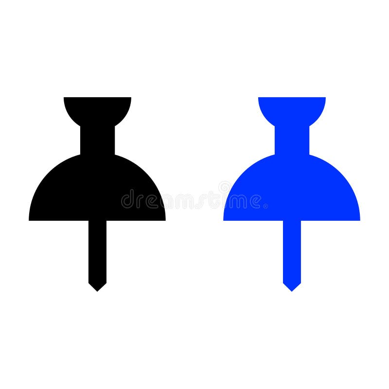 Office pin icon stock illustration. Illustration of memo - 113833178