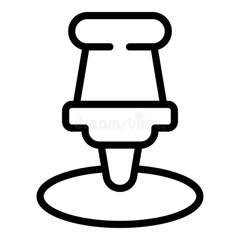Office Pin Icon Outline Vector. Business Computer Stock Vector ...