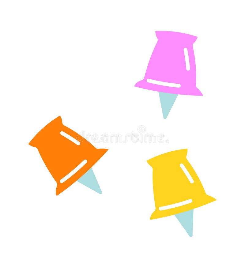 Office Pins Icon. Back To School Stock Vector - Illustration of icon ...