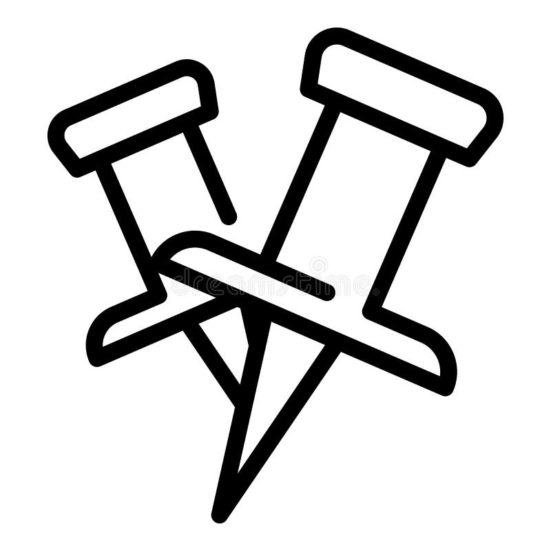 Push Pins Computer Symbol Stock Illustrations – 29 Push Pins Computer ...