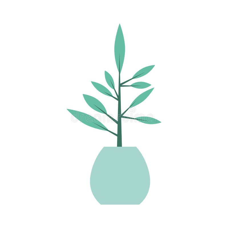 Office plant isolated icon stock vector. Illustration of concept - 94053432