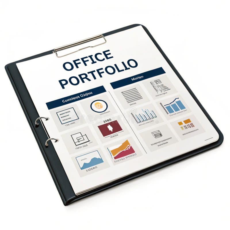 Office Portfolio Icon Isolated on White Background Stock Illustration ...