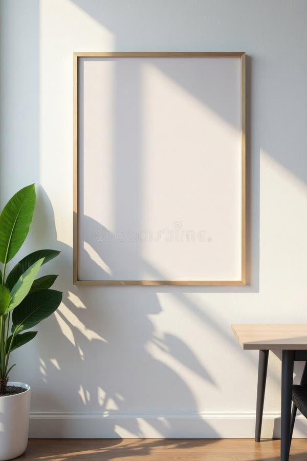 Office Poster Mockup on a Wall, Sleek Modern Design, Display, Art ...