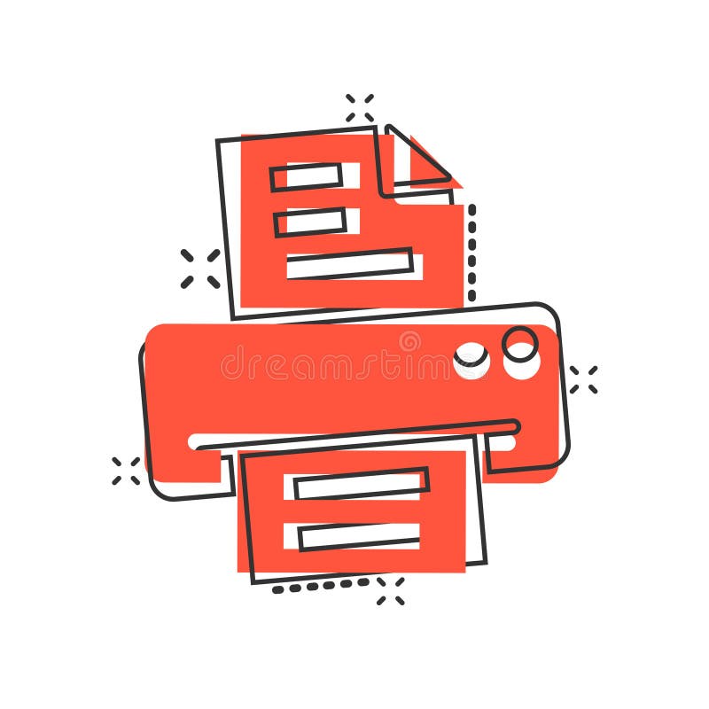 Cartoon Fax Machine Hug stock vector. Illustration of telecopying ...