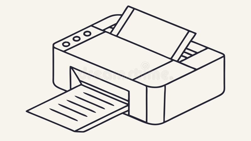 Office Printer Paper, Technology Graphic, Vector Design Generative AI ...