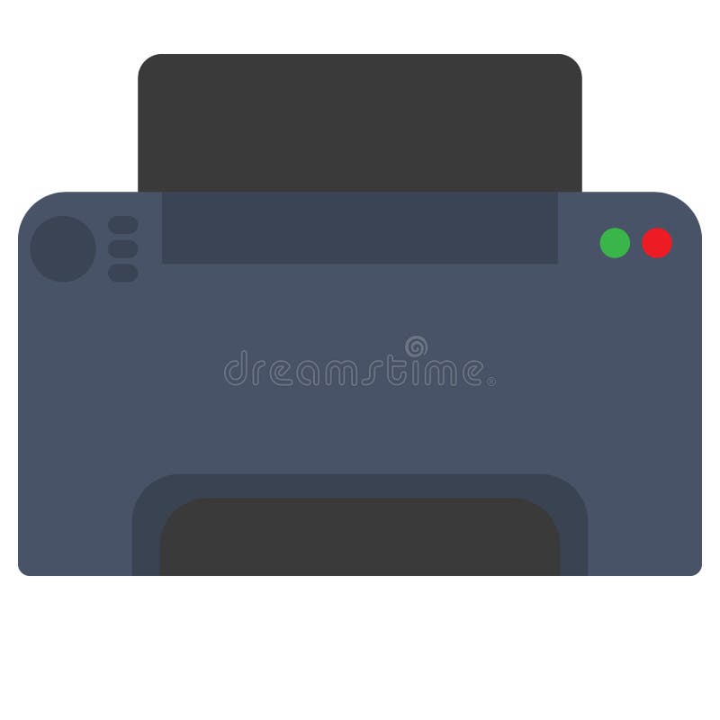 Office Printer Scanner Vector Illustration Stock Vector - Illustration ...