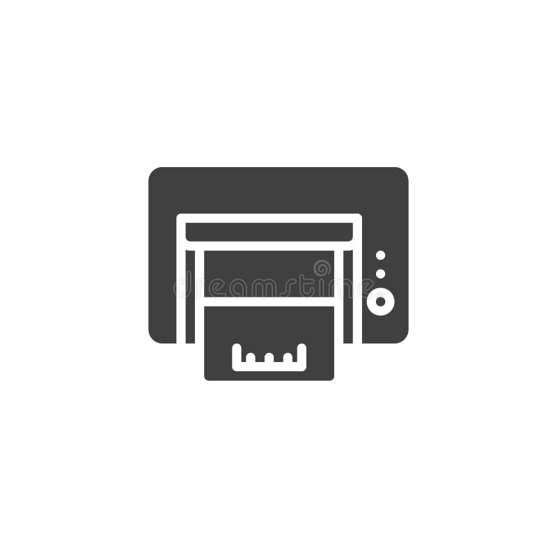 Copy Machine Line Icon, Outline Vector Sign, Linear Style Pictogram ...