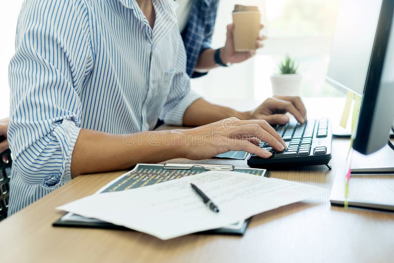 It Office Programmers Software Development Coding Technologies On Computer Working In A Company