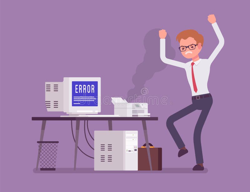 Bad Working Old Damaged Device Stock Illustrations – 3 Bad Working Old ...