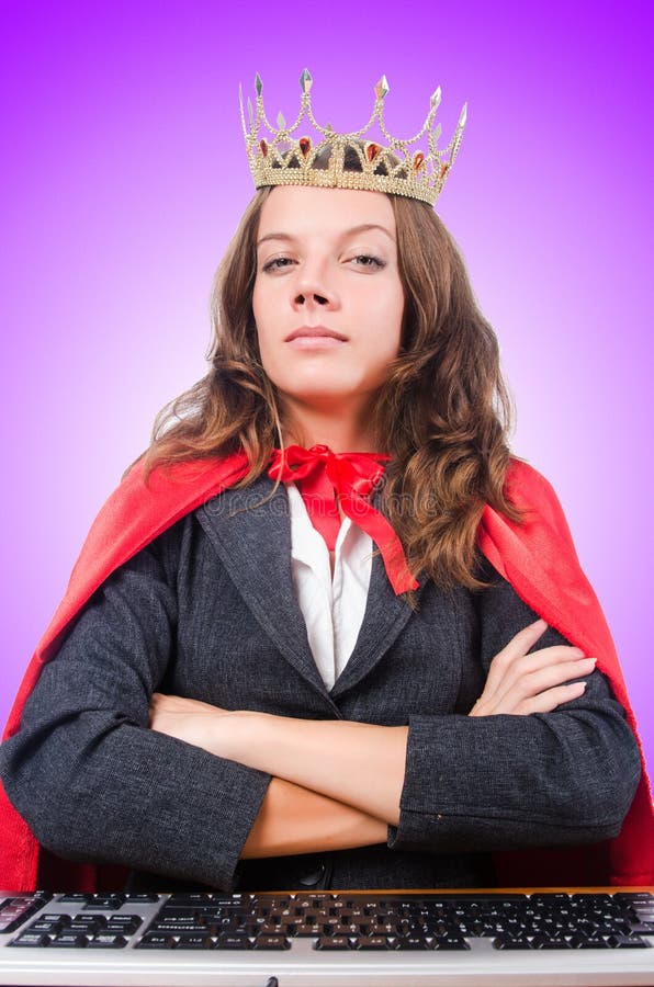 Office queen on white stock photo. Image of corporate - 27175684