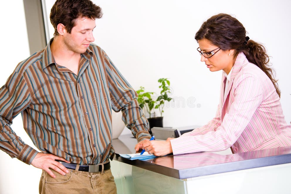 Office reception stock photo. Image of businesspeople - 6282668