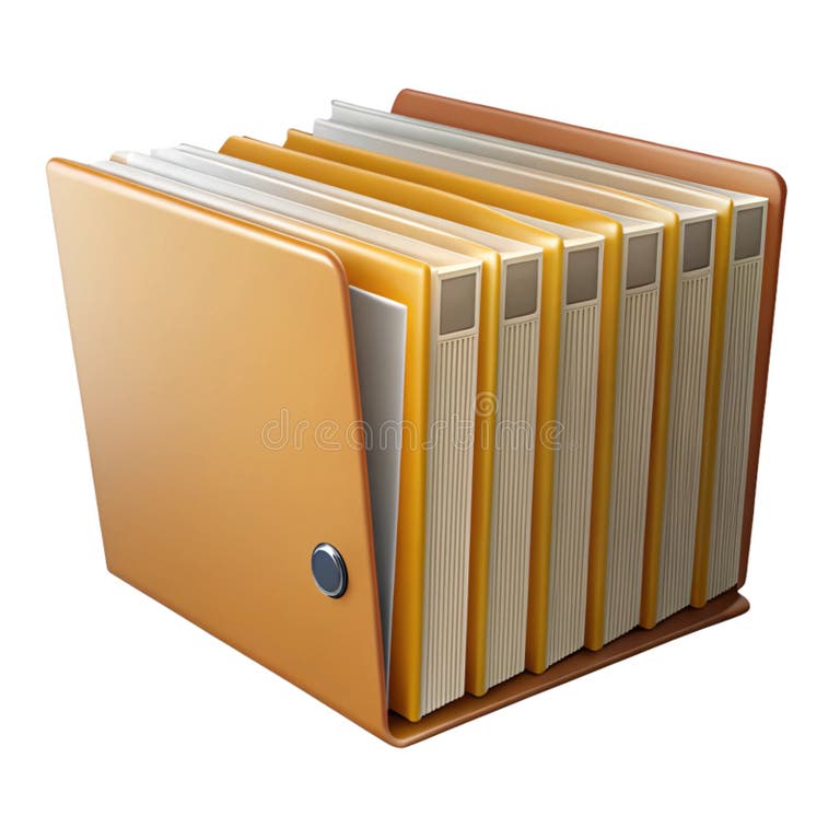 Office Record File Isolated on Transparent Background Stock ...