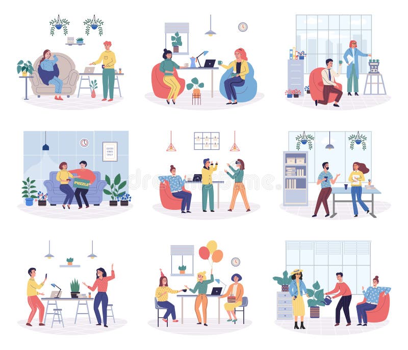 Office Rest. Engaging in Pastime Activities during Breaks Brings ...