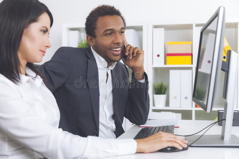 Office daily routine stock image. Image of businessman - 78497305
