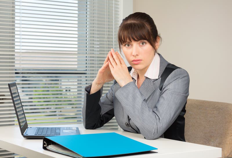The office routine stock image. Image of computer, female - 54826255