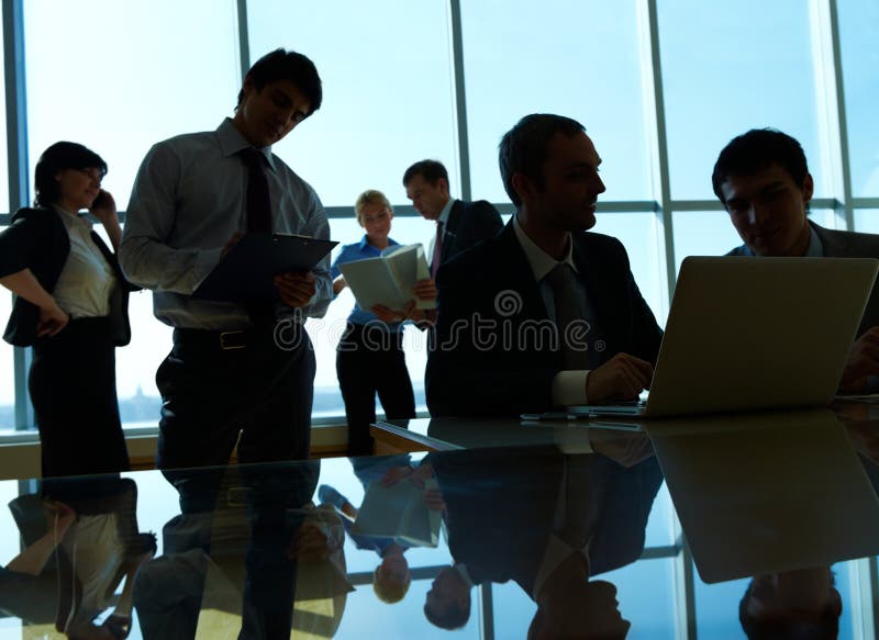 Busy businesspeople stock photo. Image of supply, keyboard - 14570916