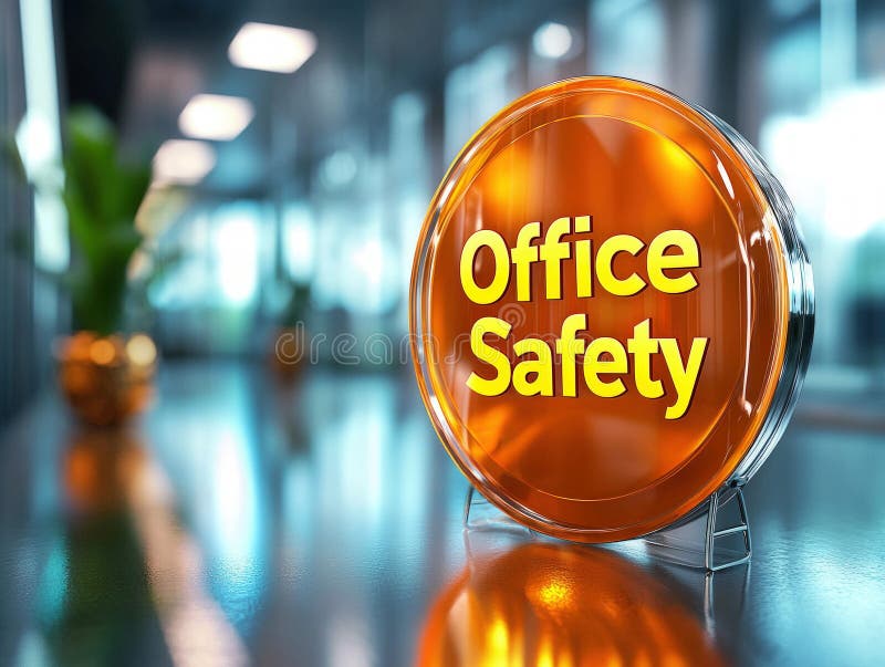 Office Safety 3d text stock illustration. Illustration of industrial ...