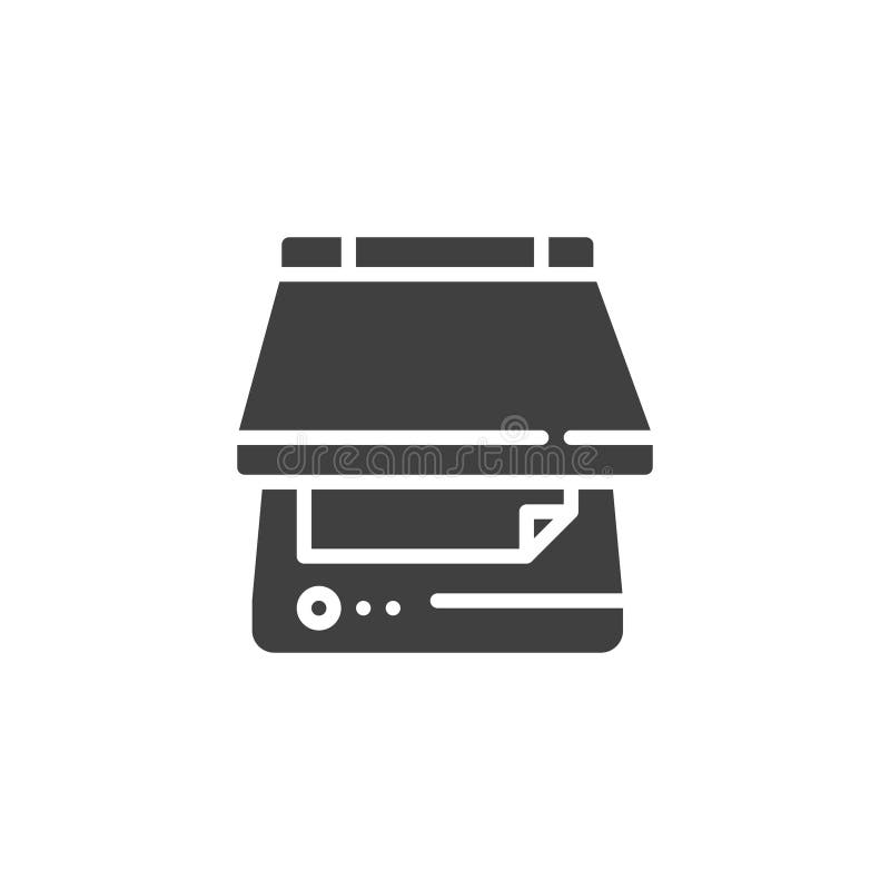 Office scanner vector icon stock vector. Illustration of scanner ...