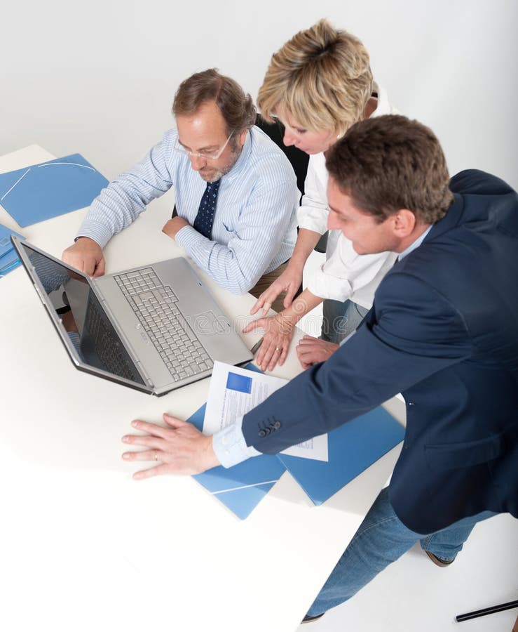 Office scene stock photo. Image of computer, casual, indoors - 27639400