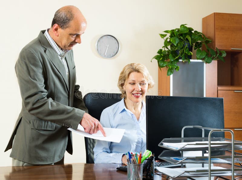 Office scene stock photo. Image of computers, scene, company - 107150