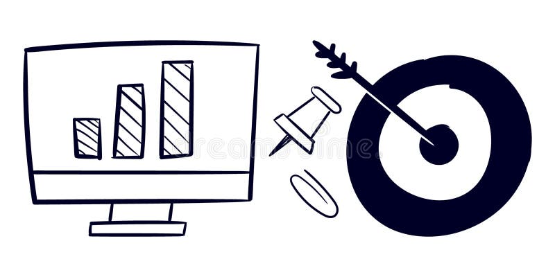 Office Scribble Line. Hand Drawn Offce Tools Scribble Doodle Vector ...