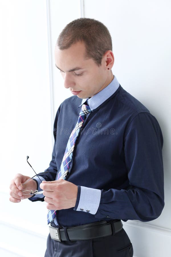 Office. Serious Man at Work Stock Photo - Image of adult, human: 43162408