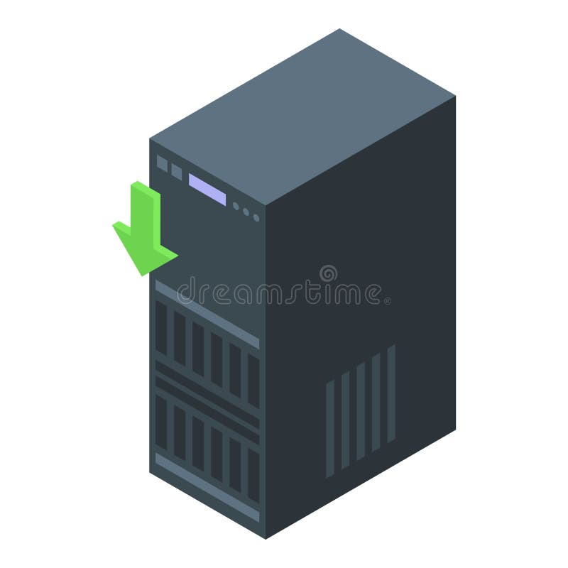 Server Backup Icon Vector Flat Stock Vector - Illustration of thin ...