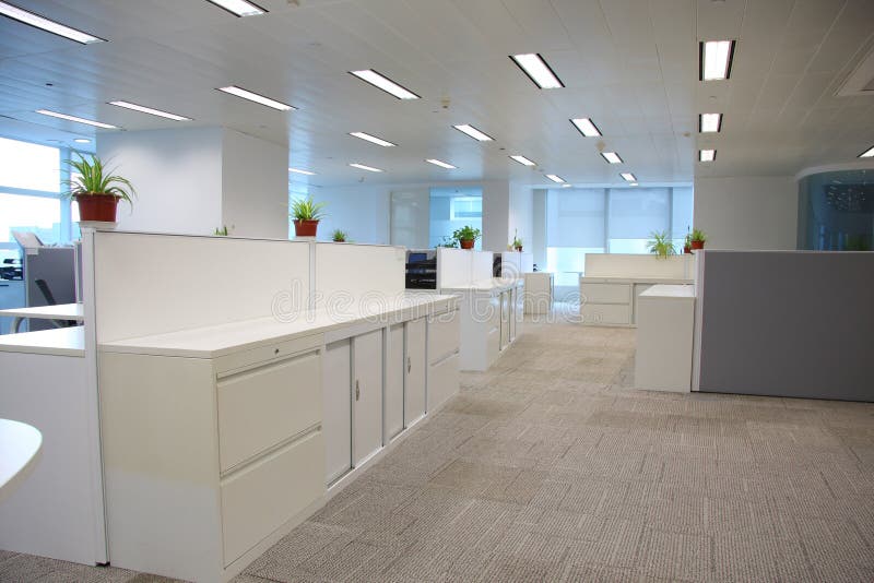Modern office interior stock image. Image of partitioning - 14498953
