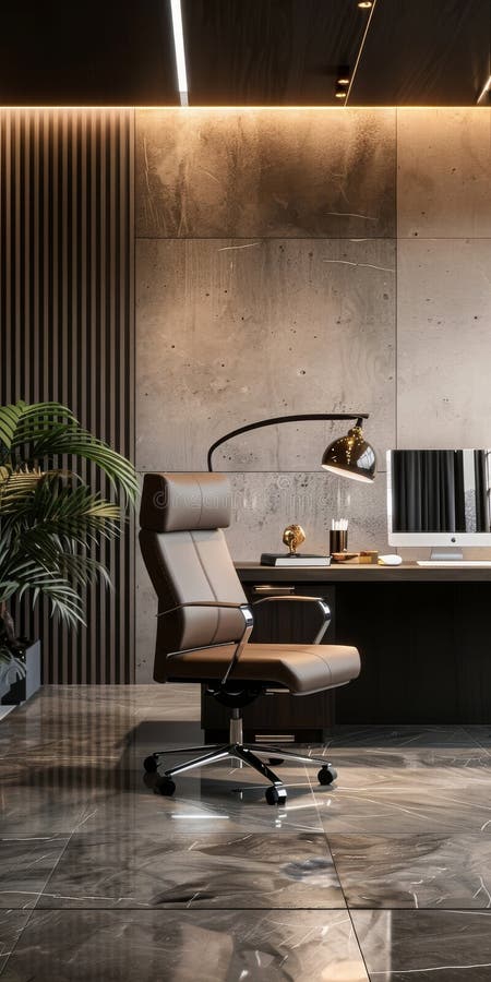 Office Setup with a Clean Layout Pattern. Stock Illustration ...