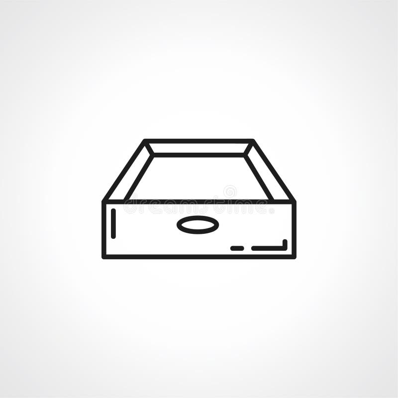 Office Shelf Line Icon, Office Shelf Icon Stock Vector - Illustration ...