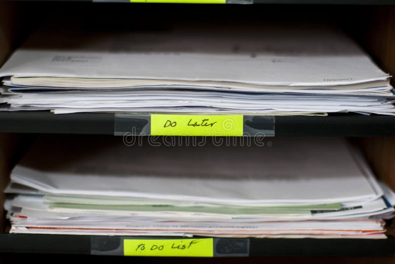 Office Shelves Full of Different Files Stock Photo - Image of rows ...