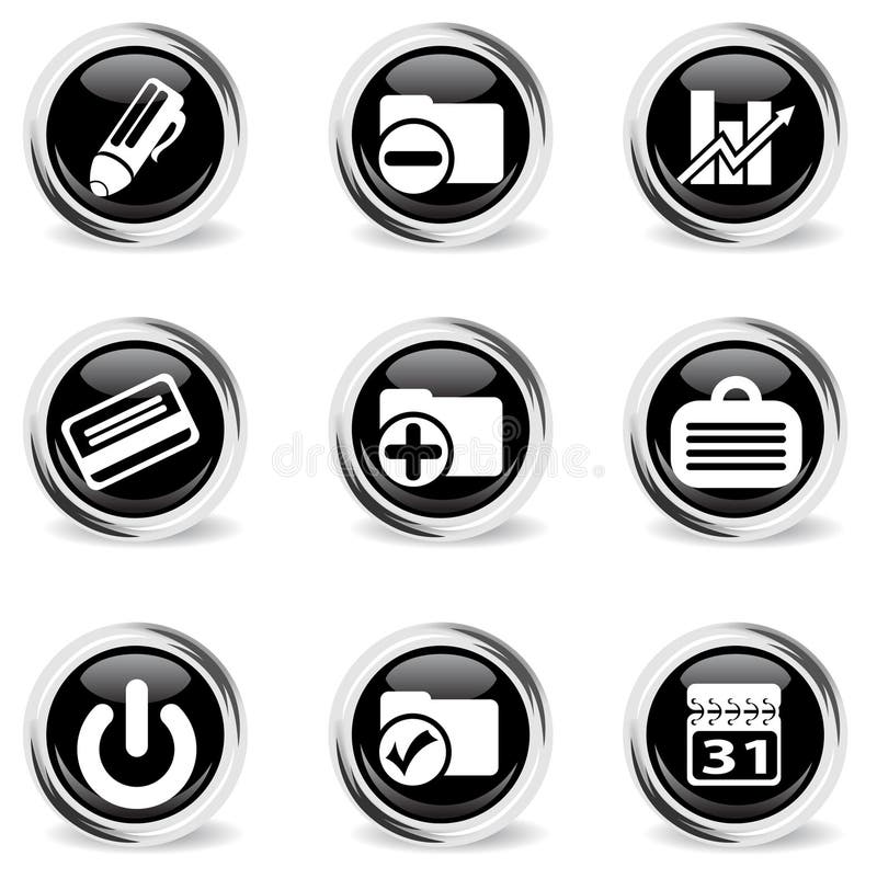 Office simply icons stock vector. Illustration of brand - 66139100