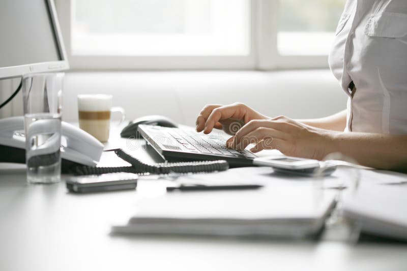 Office situation stock photo. Image of typing, keyboard - 17333676