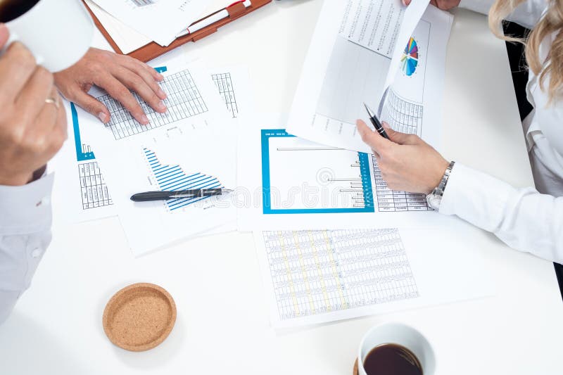 Office situation stock image. Image of graphs, meeting - 78639395