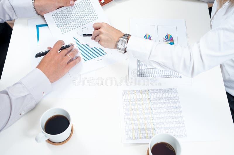 Office situation stock image. Image of graphs, meeting - 78639395