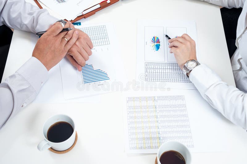 Office situation stock image. Image of graphs, meeting - 78639395