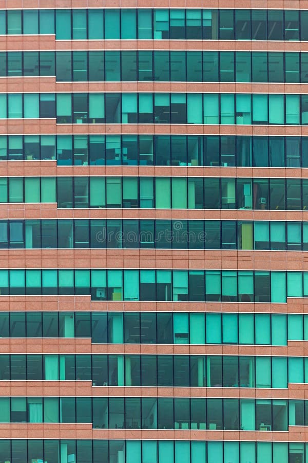 Office Building Facade Windows Stock Photo - Image of office, asia ...